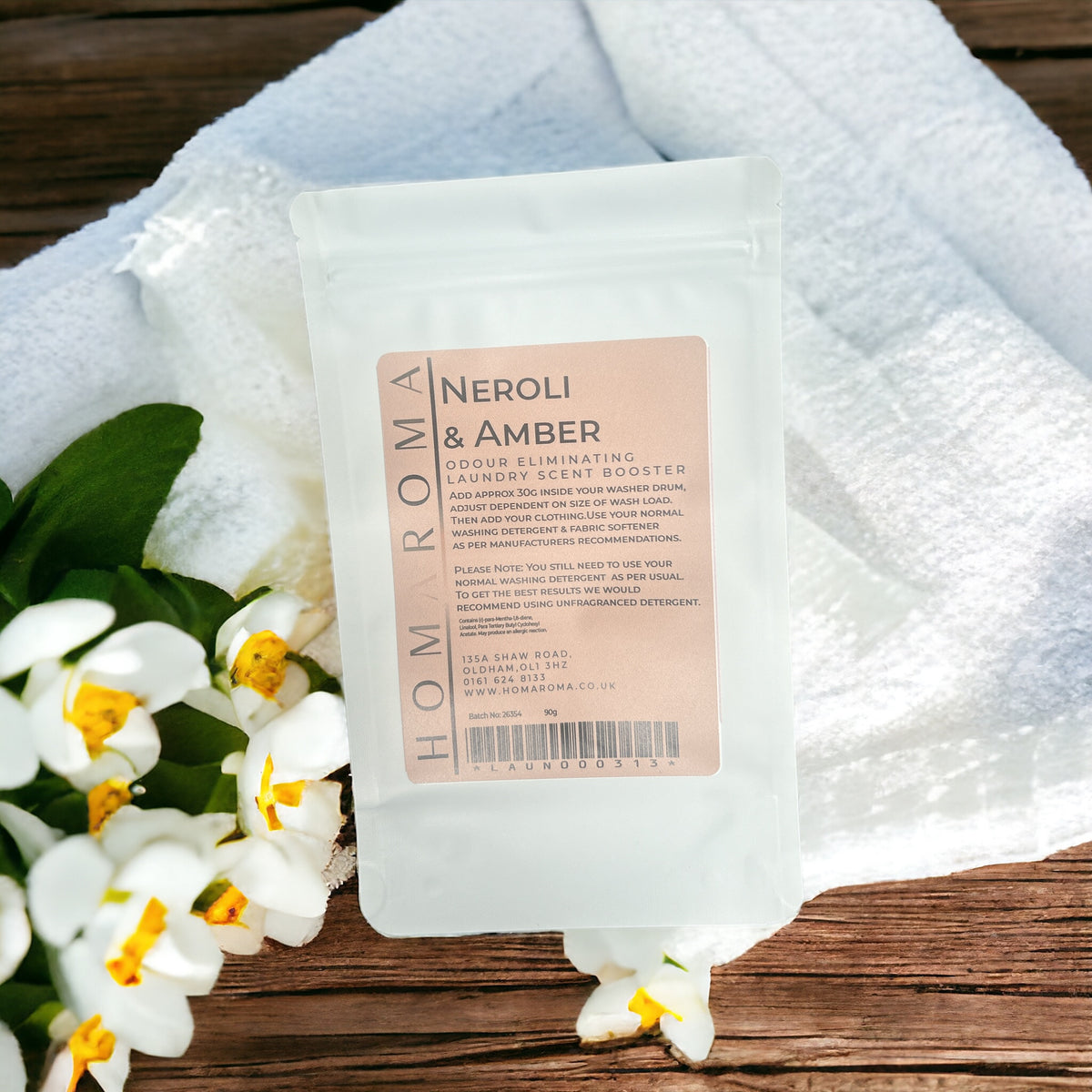 Neroli & Amber Odour Eliminating Laundry Scent Booster – Homaroma
