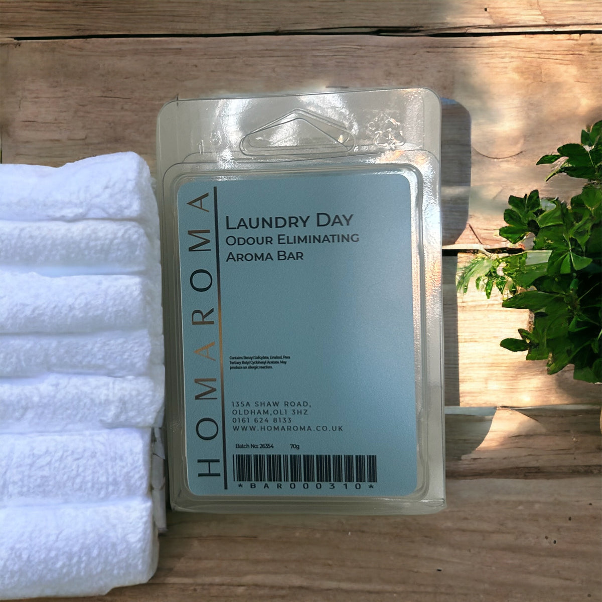 Homaroma Laundry Day Wax Melt Clamshell